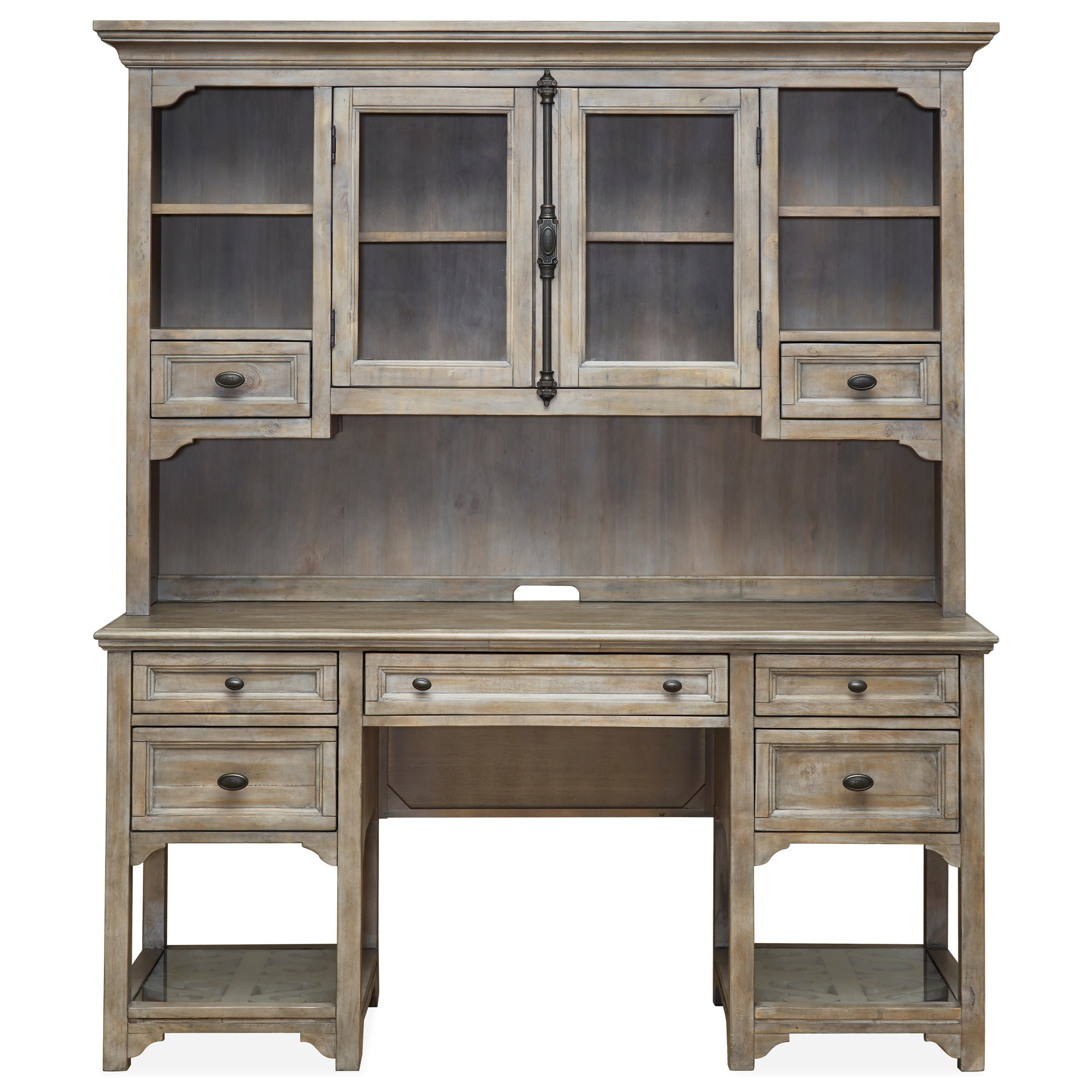 Magnussen Home Tinley Park Home Office Relaxed Vintage Desk and Hutch ... Magnussen Home Tinley Park Home Office Relaxed Vintage Desk and Hutch ...